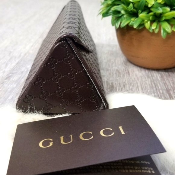 Gucci | Accessories | Gucci Triangle Eyeglass Case Recycled Materials ...
